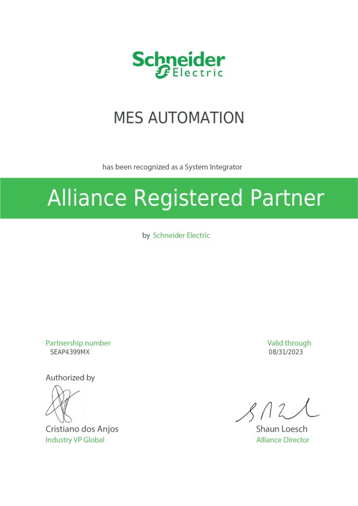Collaborating partner of Schneider Electric as Alliance Registered Partner!